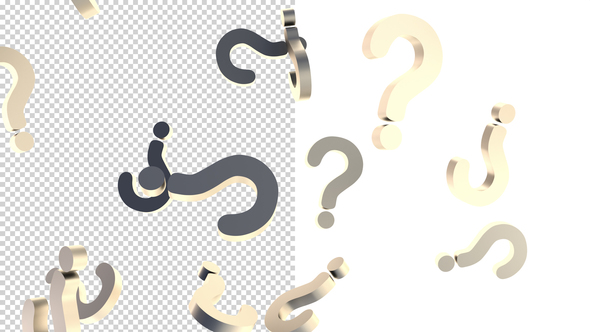 Black Question Marks, Motion Graphics | VideoHive